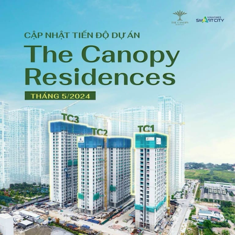 The Canopy Residences Smart City - Bảng Giá Gốc Chủ Đầu Tư